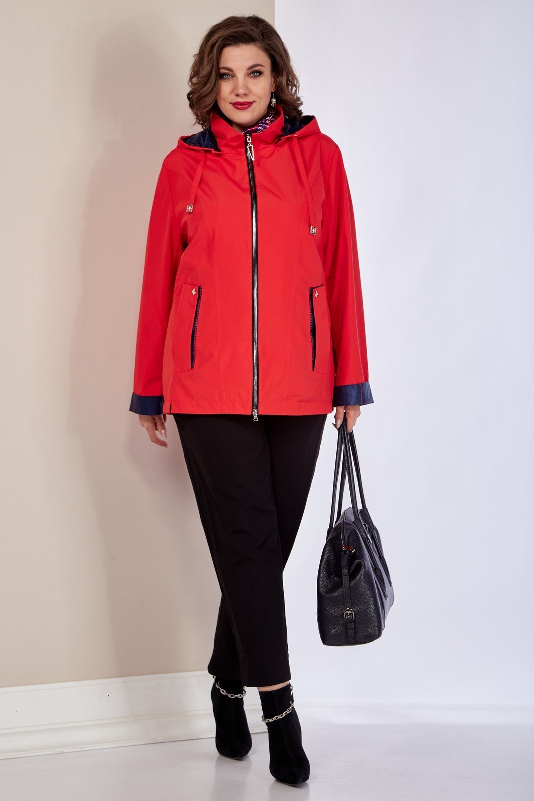 Куртка 2143 красный Shetti купить - 7% скидка | в наличии